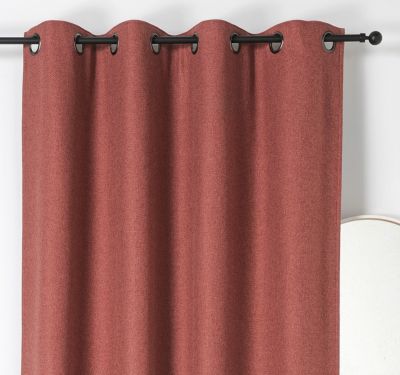 Rideau occultant thermique Boreal Linder terracotta L.280 x l.140 cm ...