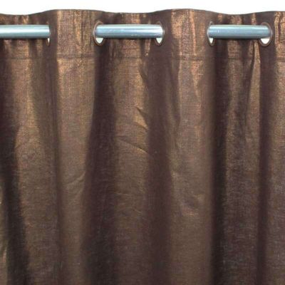 Rideau à reflets irisés chocolat 140x250