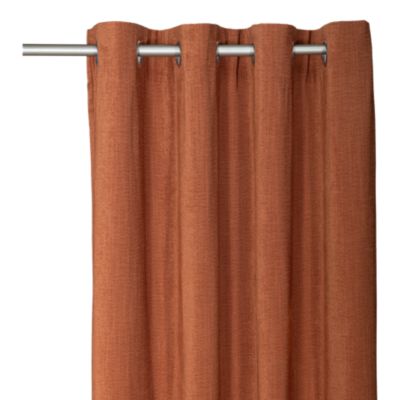 Rideau tamisant à œillets effet chenille Pahea terracotta L.260 x l ...
