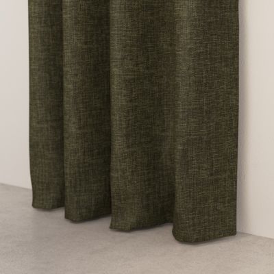 Rideau thermique à œillets vert kaki l.140 x H.260 cm GoodHome Novan