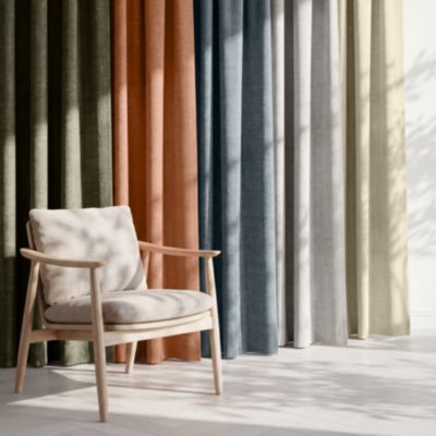 Rideau thermique à œillets vert kaki l.140 x H.260 cm GoodHome Novan