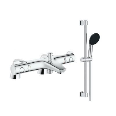 Robinet bain thermostatique GROHE Grohtherm 800 avec ensemble de douche ...