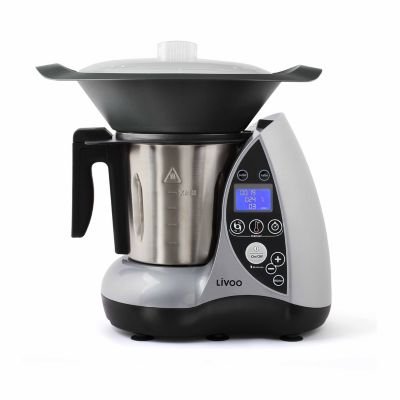 Robot culinaire chauffant 3l 1500w gris Livoo DOP142G
