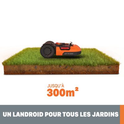 Robot tondeuse Worx WR130 S300 Landroid 300 m² 18 cm