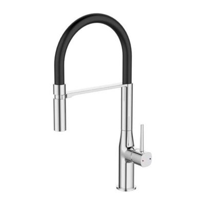 ROUSSEAU Robinet mitigeur de cuisine Koben - Avec douchette - Gris ...
