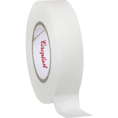 Ruban adhésif toile9 Coroplast 16538 blanc 10 m x 19 mm