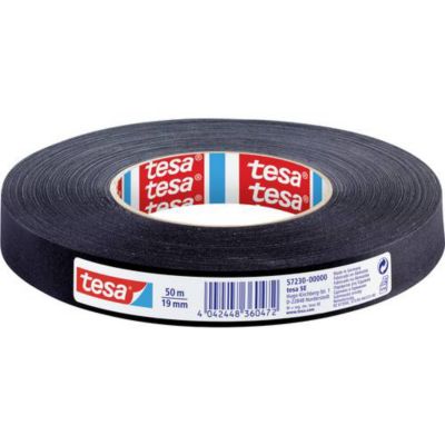 Ruban adhésif toile9 noir 19 mm x 50 m - 57230-00000-02, tissu enduit d ...
