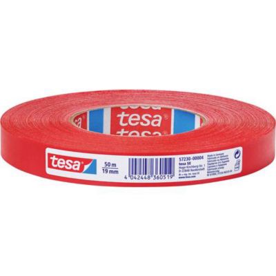 Ruban adhe9sif toile9 Extra Power 57230-04-01 rouge 50 m x 19 mm