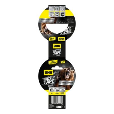 Ruban adhésif UHU Grizzly tape gris 25m | Castorama