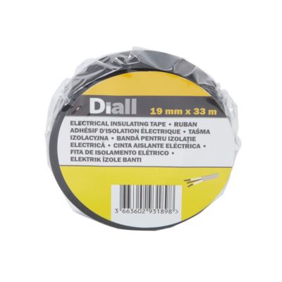 Ruban d'isolation électrique 19 mm x 33 m noir