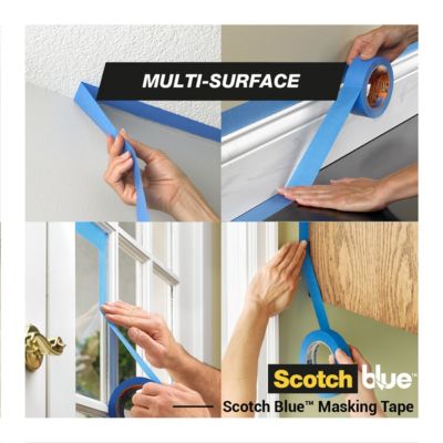 Ruban de Masquage premium Multi-Surfaces ScotchBlue™ 2090 Bleu 24 mm x 41 m