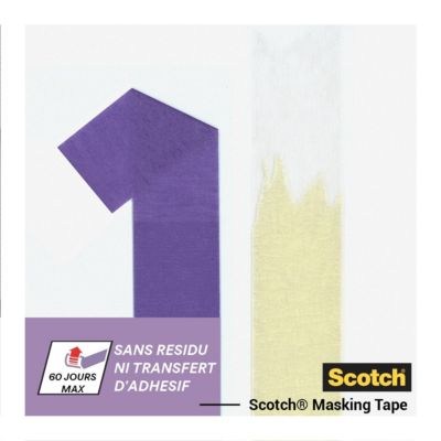 Ruban de Masquage premium pour Surfaces Délicates Scotch® 2080 Violet ...