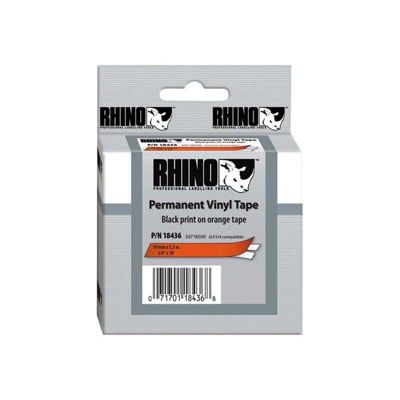 Ruban de9tiquetage vinyle permanent DYMO S0718500 19 mm x 5,5 m orange ...