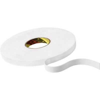 Ruban double-face mousse 9508W 3M blanc 66 m x 19 mm 0,8 mm