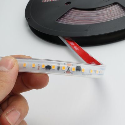 Ruban LED 220V 75W 15Wm 12mm 120 LEDs SMD2835m Silicone IP67 Coupure ...