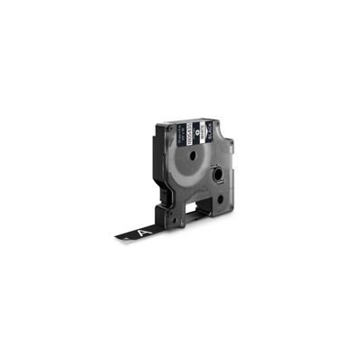 Ruban vinyle DYMO Rhino 1805435 Blanc sur noir 12 mm x 5,5 m