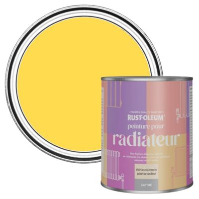 Rust-Oleum Peinture Jaune pour Radiateur, Finition Satinée - Sorbet ...
