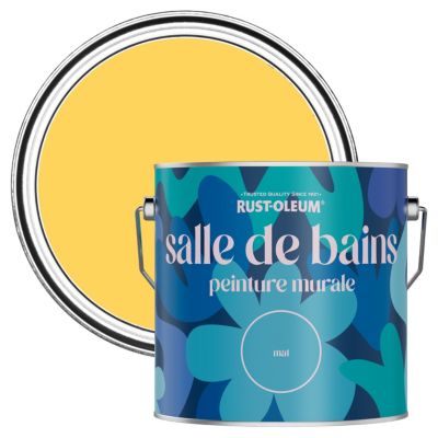 Rust-Oleum Peinture Jaune Résistante à l'eau pour Murs de Salle de ...