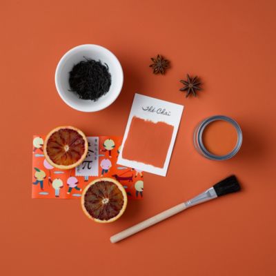 Rust-Oleum Peinture Orange pour Meubles de Cuisine, Satin - Thé Chaï 750ml