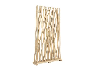 Séparateur de pièce en bois de teck - L. 100 x P. 25 x H. 180 cm ...