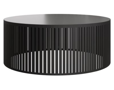 Sally - table basse ronde - noir - 75 cm - Best Mobilier