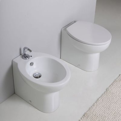 Sanitaires Au Sol Paire De Wc Et Bidet En Céramique - Patascoss