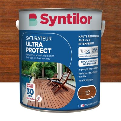 Saturateur extérieur Ultra Protect teck mat Syntilor 5L | Castorama
