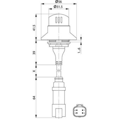Schlegel Arrêt d'urgence 2 NF, IP65, IP69K, IP67, bouton champignon ...