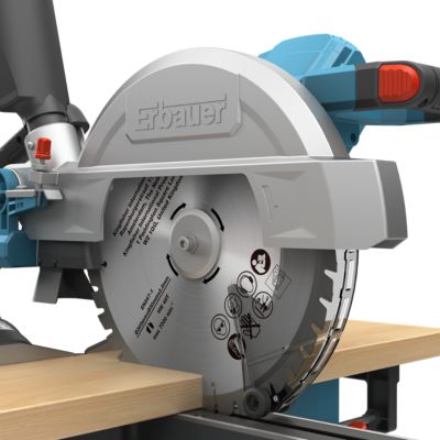 Scie à onglet radiale double biseau Erbauer 1800W 305 mm