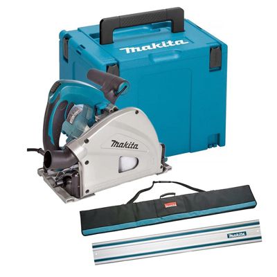 Scie circulaire plongeante 1300 W 165 mm avec coffret MAK-PAC 4 et rail ...