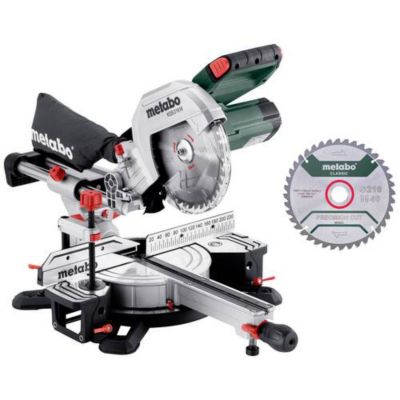 Scie à onglet radiale Metabo KGS 216 M 216 mm 1200 W - coupe traction ...