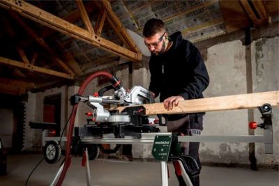 Scie à onglet radiale Metabo KGS 216 M 216 mm 1200 W - coupe traction ...