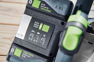 Scie plongeante FESTOOL TSC 55 sans fil, KickbackStop, 2x18V 5,0Ah ...