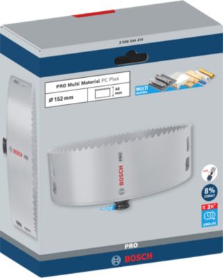 Scie trépan PRO Multi Material 152 mm Power Change Plus HSS 8 % Bosch 2 ...