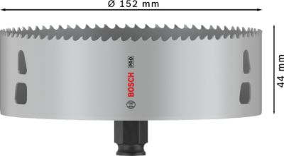 Scie trépan PRO Multi Material 152 mm Power Change Plus HSS 8 % Bosch 2 ...