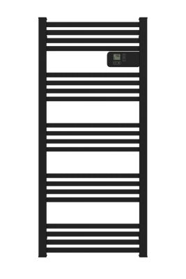 Sèche-serviettes électrique à inertie sèche GoodHome Duala noir 500W