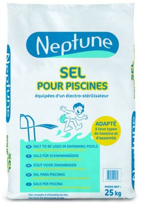 Sel pour Piscine NEPTUNE - Sac de 25 kg