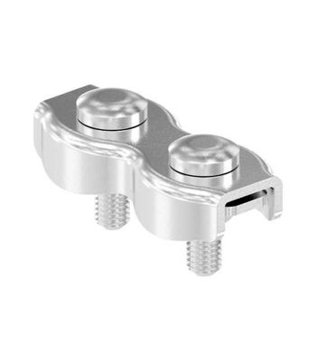 Serre cable double inox A4. Garde corps, maritime, levage
