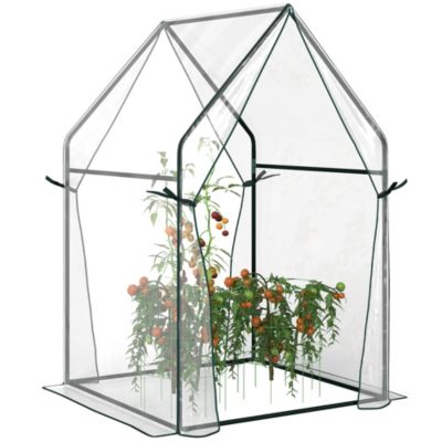 Serre de jardin balcon terrasse serre pour tomates 0,9L x 0,9l x 1,45H ...