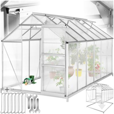 Serre de jardin en aluminium 5 m cube avec Fondation avec Fenêtre de ...