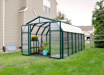 Serre en pvc et polycarbonate Palram Canopia Hobby Gardener vert 8 x 12 m