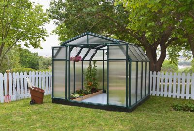 Serre en pvc et polycarbonate Palram Canopia Hobby Gardener vert 8 x 8 m
