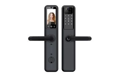Serrure Connectée Wi-Fi avec Reconnaissance Faciale 3D, Caméra Full HD ...