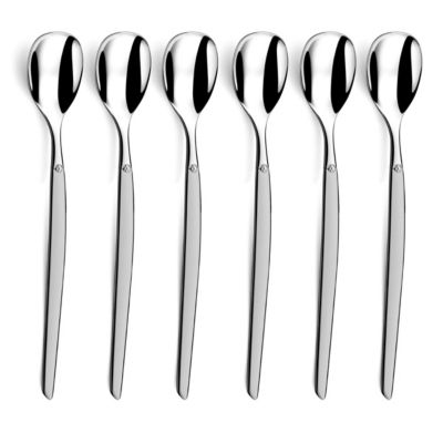 Set 6 cuillères glace & mazagran Inox - Jet Sablé par Lou Laguiole