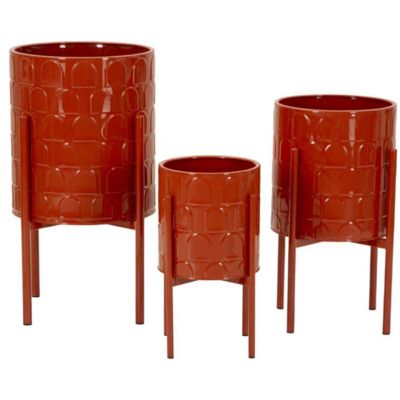 Set de 3 cachepots en métal Archy