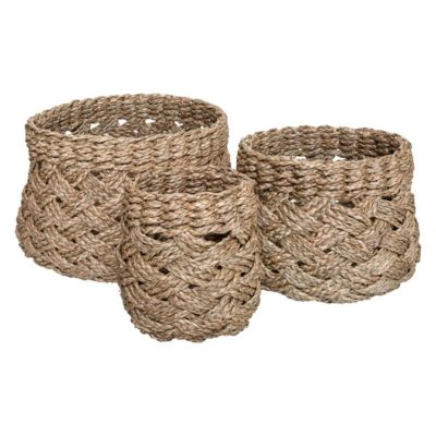 Set de 3 paniers tressés "House" - Atmosphera | Castorama