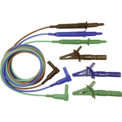 Set de cordons de mesure de sécurité Cliff CIH29915 1,50 m, mâle 4 mm ...