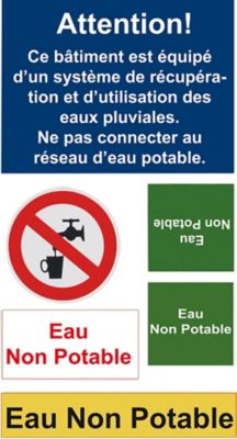 Set de marquage eau non potable Graf