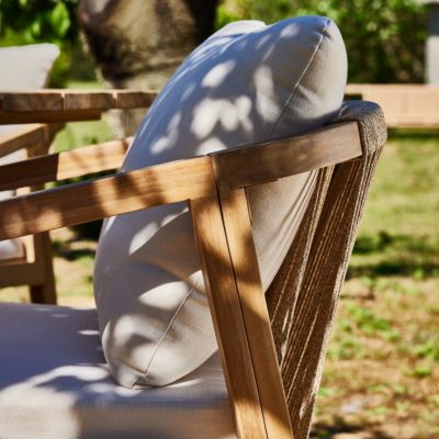 Set de repas jardin 8 places table extensible en bois 220-300x100 ...