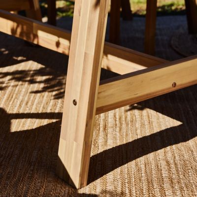Set de repas jardin 8 places table extensible en bois 220-300x100 ...
